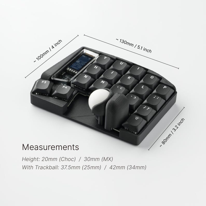 Custom Keyball 39 Wireless Split Keyboard: Fully Built and Ready to Use ...