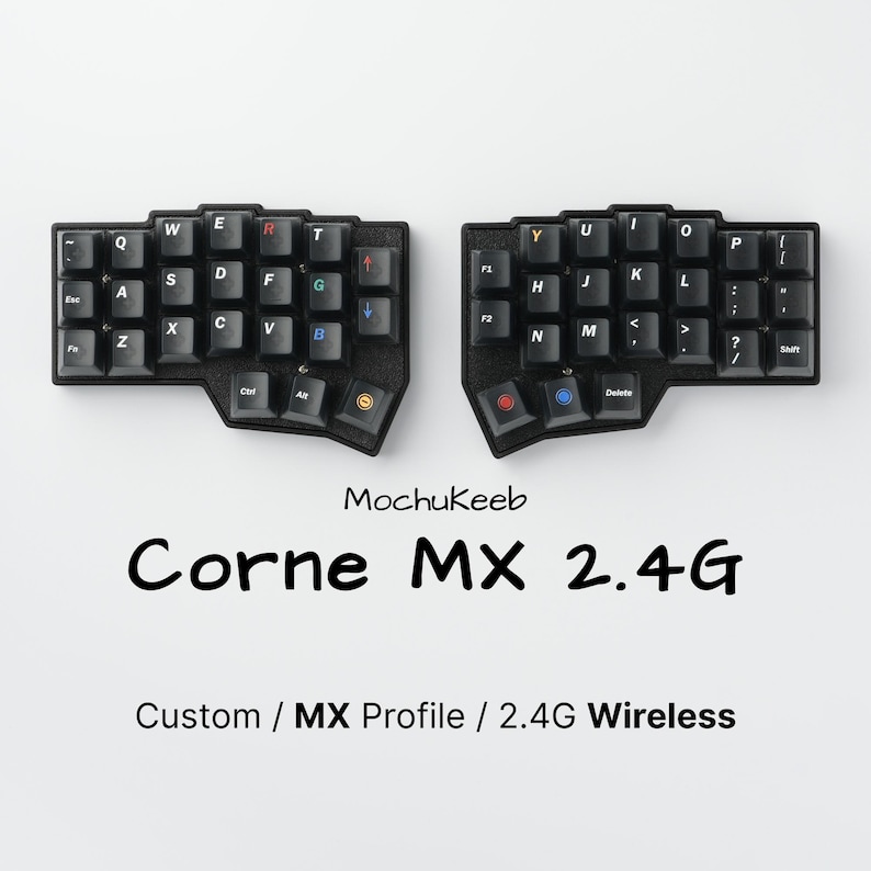 Custom Corne MX 2.4G Wireless Split Keyboard: Fully Built and Ready to ...