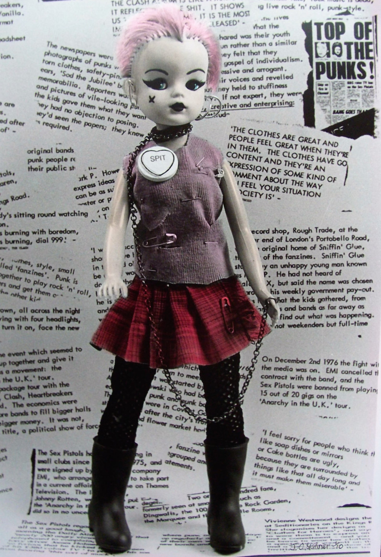 Punk Sindy Photocard - Etsy UK