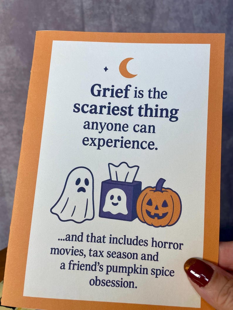 Halloween Grief Card Bundle | Funny & Comforting Grief Cards Set of 3 ...