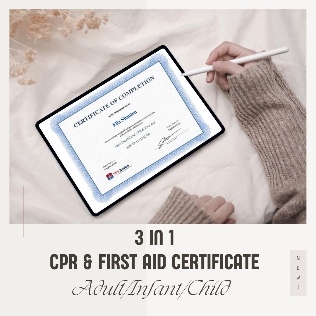 CPR and First Aid Certificate Template – Editable Canva – Adult Child Infant – Instructor ...