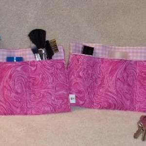 Small Purse Organizer Inserts 8 Pockets 2 Sections W/key Tether Gift ...