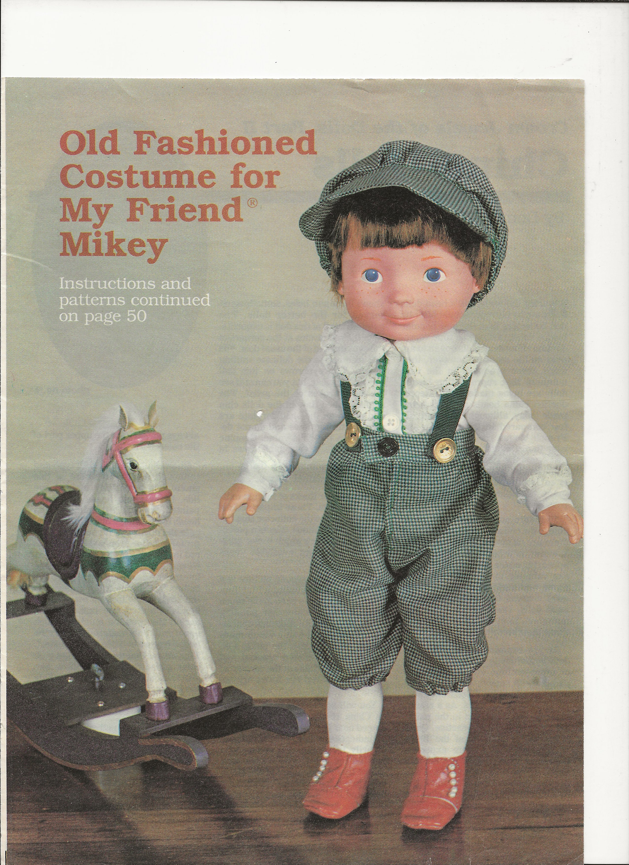 Vintage PDF Boy Doll Costume Pattern for My Friend Mikey by Roseann ...