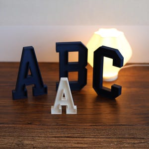 Custom 3D Printed Letters – Personalized Name Sign, PLA Decor - Etsy