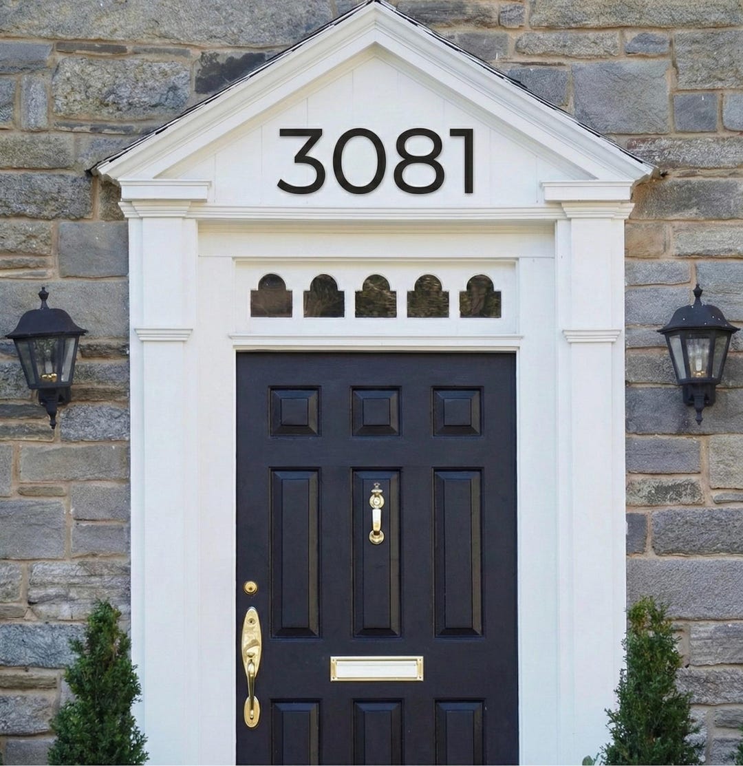 10 Inch Modern House Numbers, Custom Address Sign, Montserrat Font - Etsy