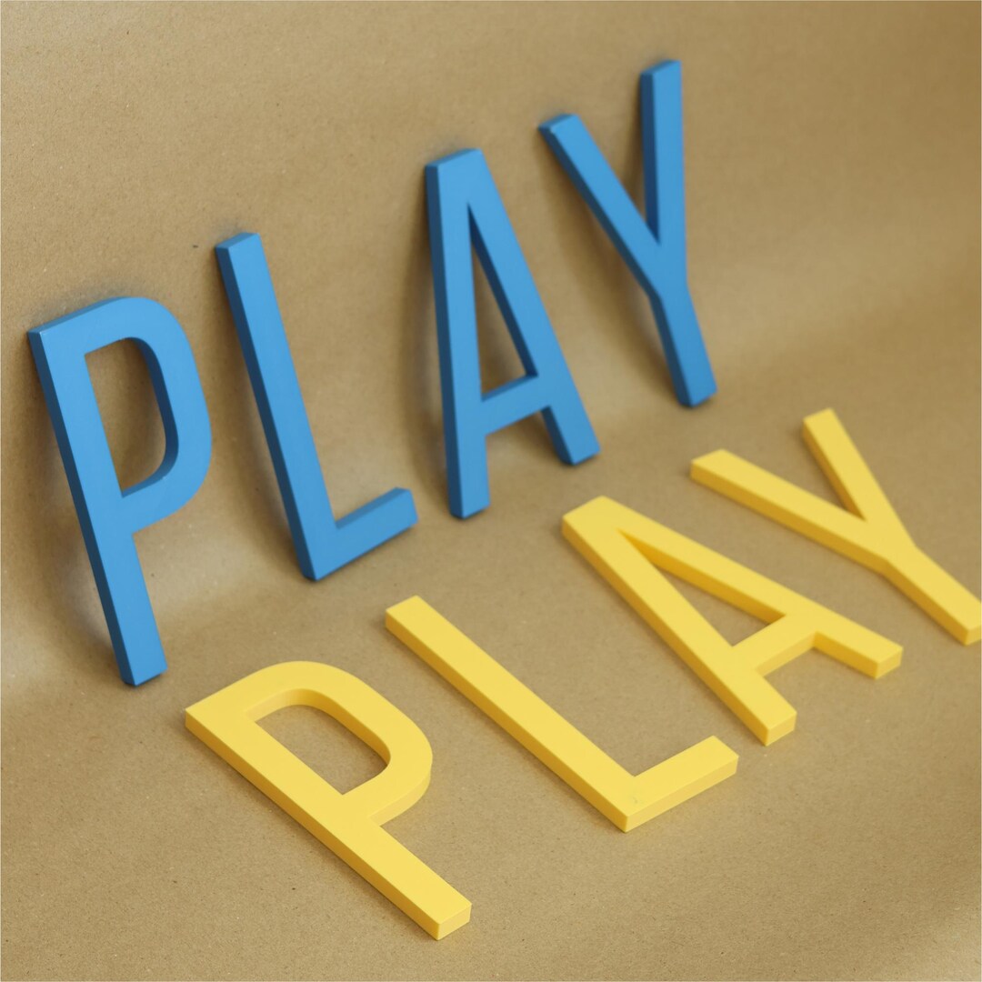 Custom 3D PLA Letter Sign | Personalized Word Art Decor - Etsy