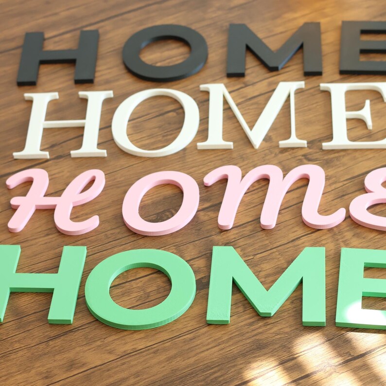 Custom 3D Printed Letters – Personalized Name Sign, PLA Decor - Etsy