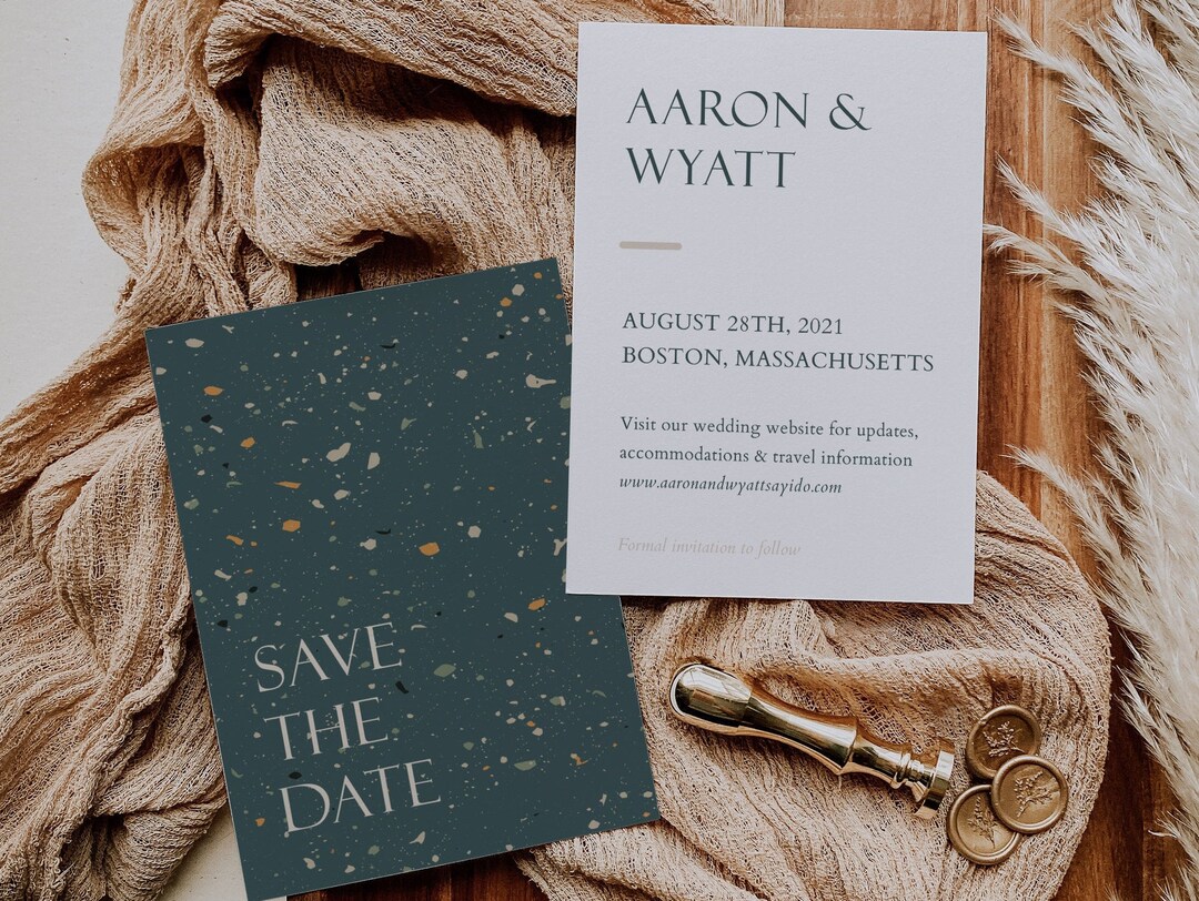 Save the Date Save the Date Cards Masculine Save the Dates - Etsy