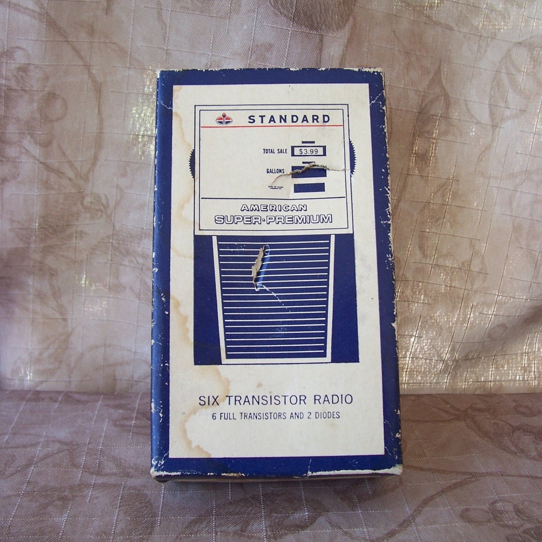 Vintage Standard Oil Six Transistor Radio, Works, With Box and Ear Bud ...