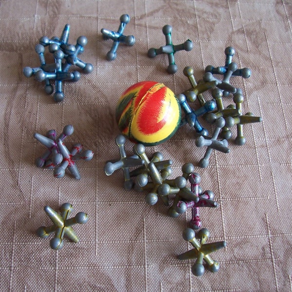 Jacks and Ball Set - Etsy