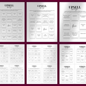 Restaurant Upsell Bingo Template Server Training Resource Digital Sales ...