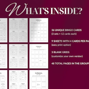 Restaurant Upsell Bingo Template Server Training Resource Digital Sales ...