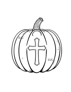 Halloween Christian Harvest Coloring Pages, Fall Activity Sheet ...