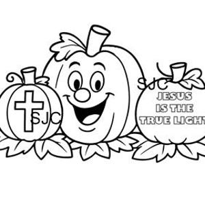 Halloween Christian Harvest Coloring Pages, Fall Activity Sheet ...