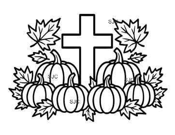 Halloween Christian Harvest Coloring Pages, Fall Activity Sheet ...