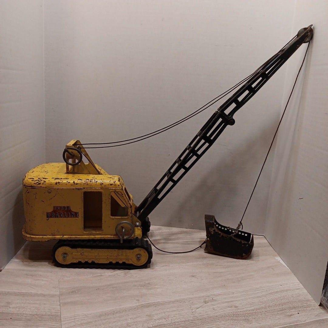 Vintage 1960s Steel Tonka Drag Line Crane Made in USA - Etsy
