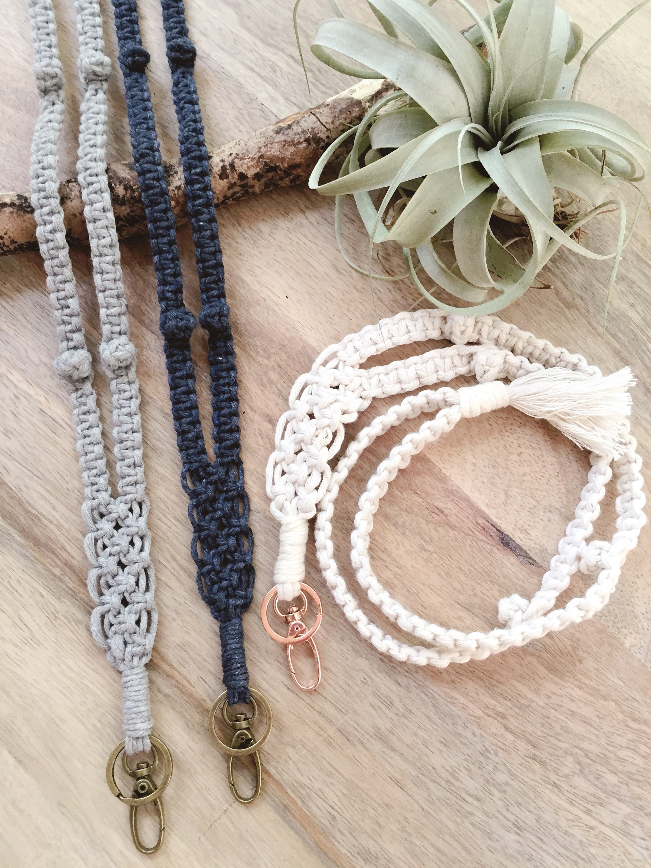 Macrame Lanyard Art & Collectibles Fiber Arts etna.com.pe