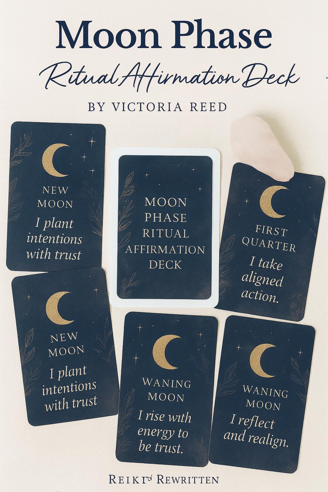 Premium- Moon Phase Ritual Affirmation Deck – Digital Bundle for Lunar ...