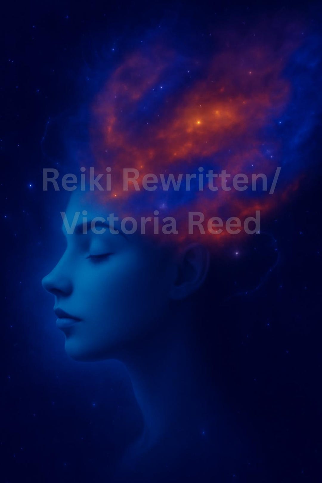 Nebulace Embrace - Cosmic Nebula Portrait, Spiritual Celestial Art for ...