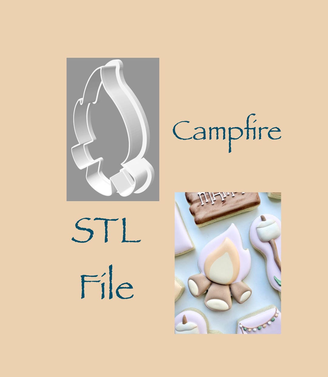 Campfire - STL File - Digital Download - Etsy