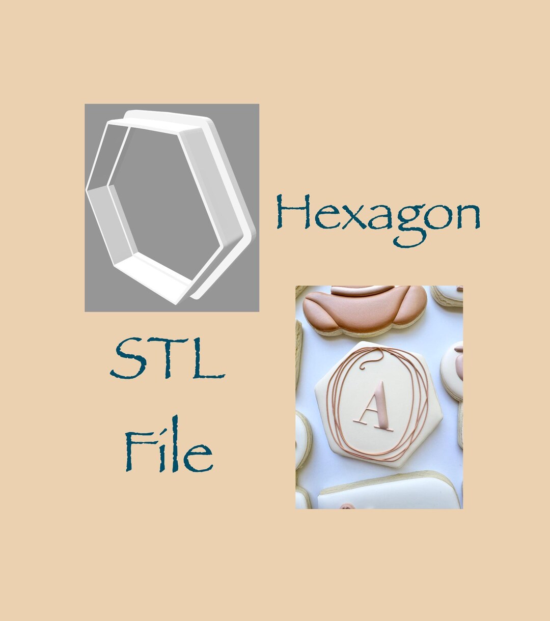 Hexagon - STL File - Digital Download - Etsy