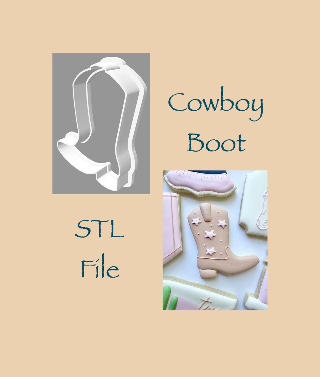 Cowboy Boot - STL File - Digital Download - Etsy