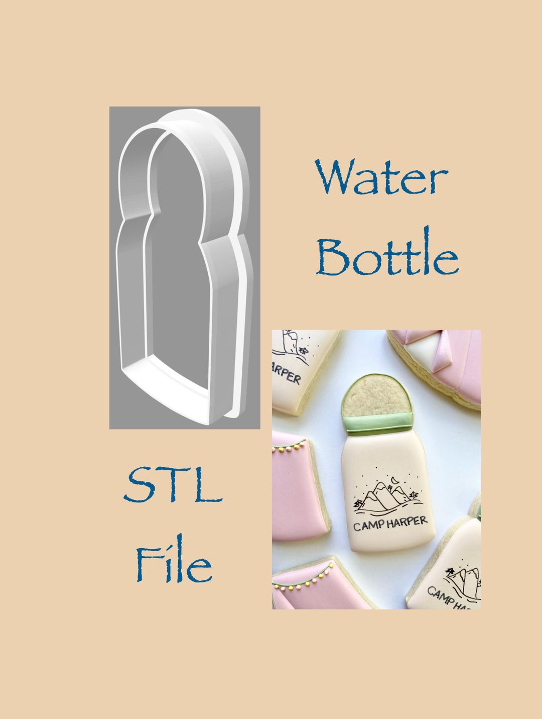 Water Bottle - STL File - Digital Download - Etsy