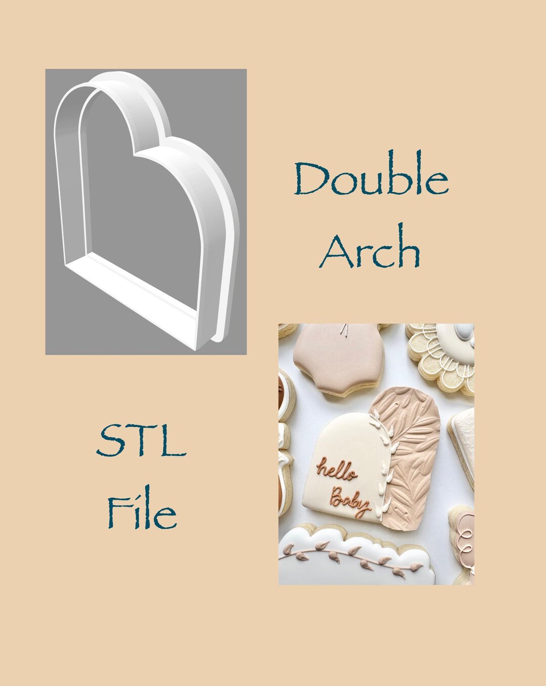 Double Arch - STL File - Digital Download - Etsy