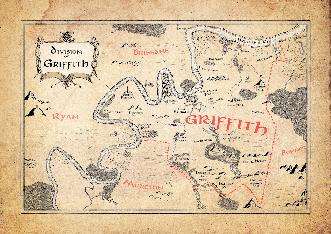 Custom Lord of the Rings Style Map - Etsy
