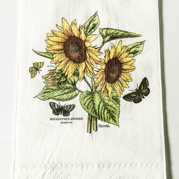 Sunflower Napkins - Etsy
