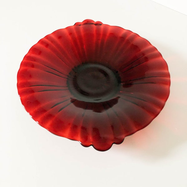 Red Depression Glass - Etsy