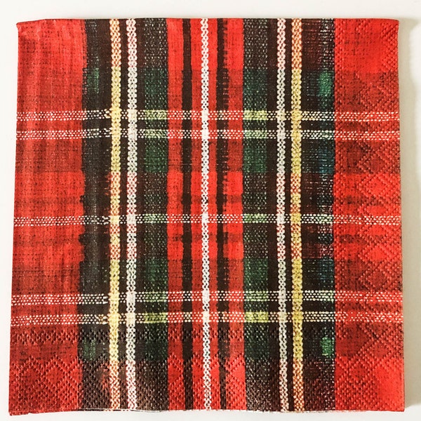 Plaid Napkins - Etsy