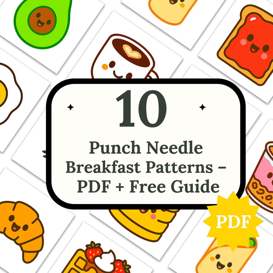 Punch Needle Patterns & Template for Coasters – Cute Punch Needle ...