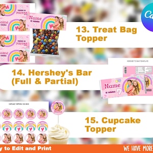 Diana and Roma Birthday Party Kit | Canva Template (digital Download ...