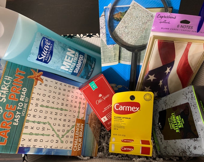 Seniors Elderly Mens Gift Care Box - Etsy