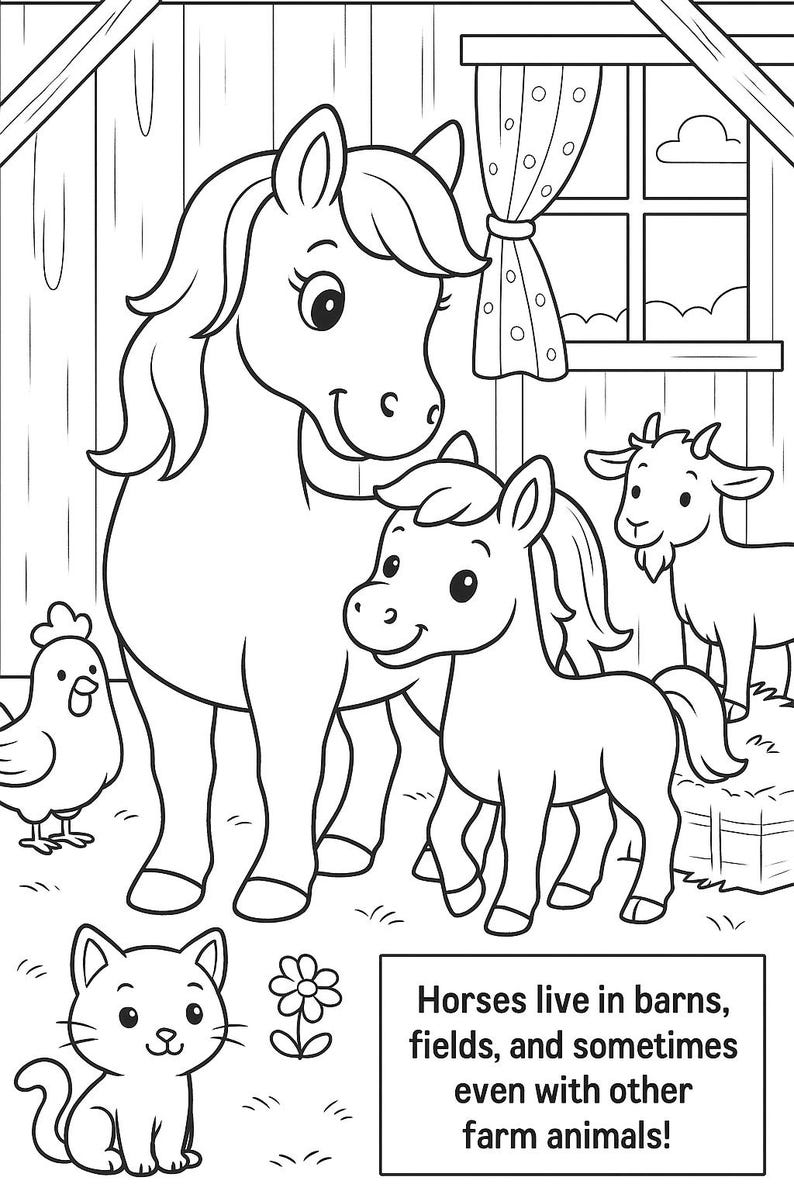 Whimsical Coloring Pages for Bright Young Minds - Etsy