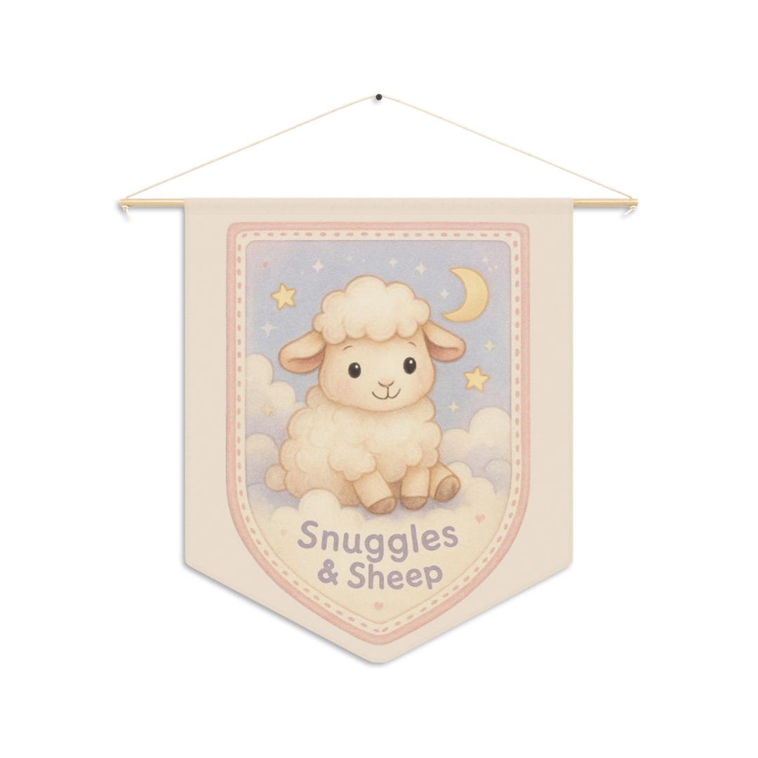 Cute Sheep Pennant Banner, Nursery Wall Decor, Baby Shower Gift, Kids ...