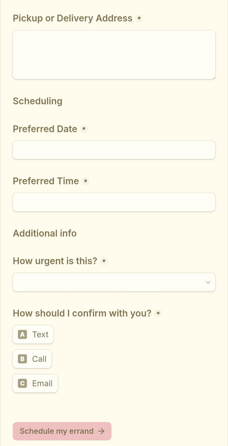 Custom QR Code + Form + Email Alert System for Hustlers and Service ...