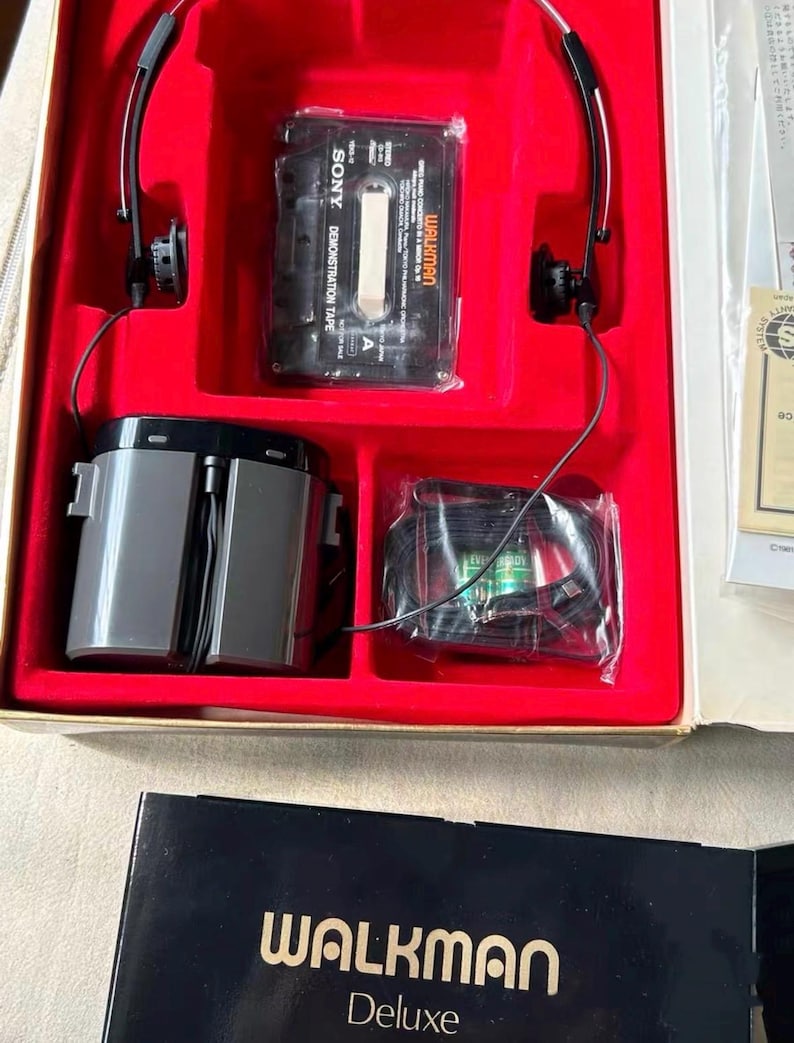 Rare Vintage Sony Full Boxed WM-3 Deluxe Walkman Cassette Player/ 1980s ...