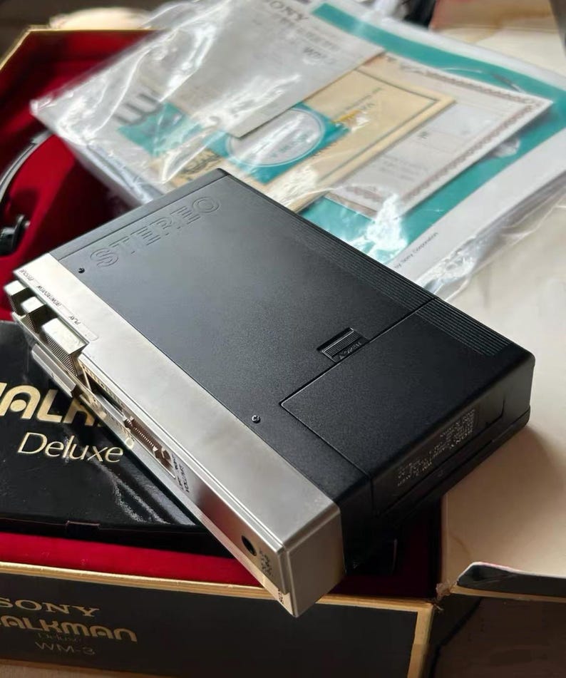 Rare Vintage Sony Full Boxed WM-3 Deluxe Walkman Cassette Player/ 1980s Retro Stylish Gift - Etsy