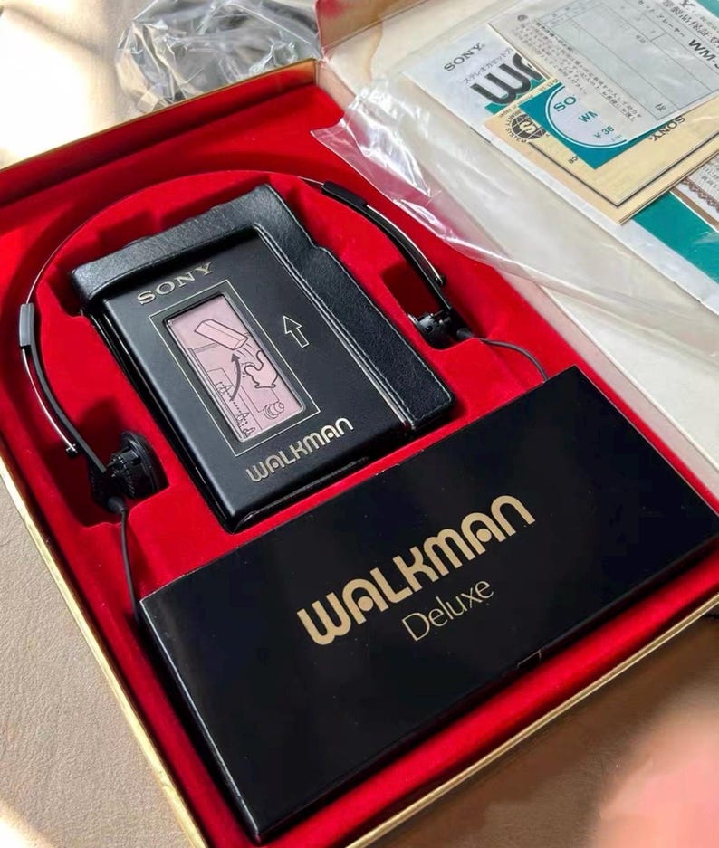 Rare Vintage Sony Full Boxed WM-3 Deluxe Walkman Cassette Player/ 1980s ...