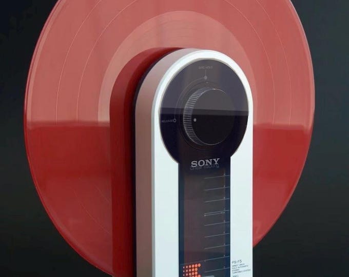 Super Rare- Fully Functional Vintage Sony Flamingo PS-F5 Vertical ...
