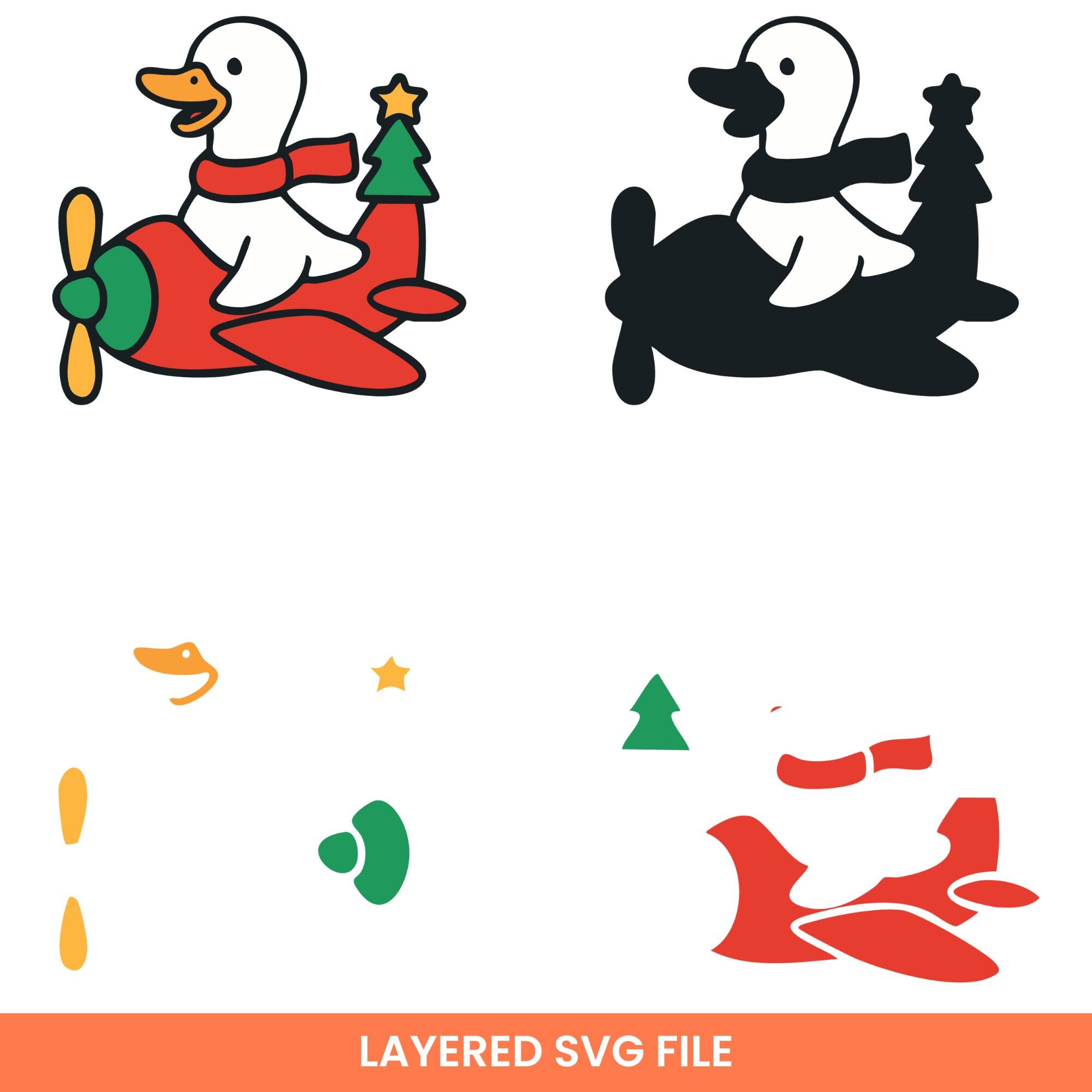 Silly Goose Christmas SVG Bundle | Funny Holiday & Winter Goose PNG ...