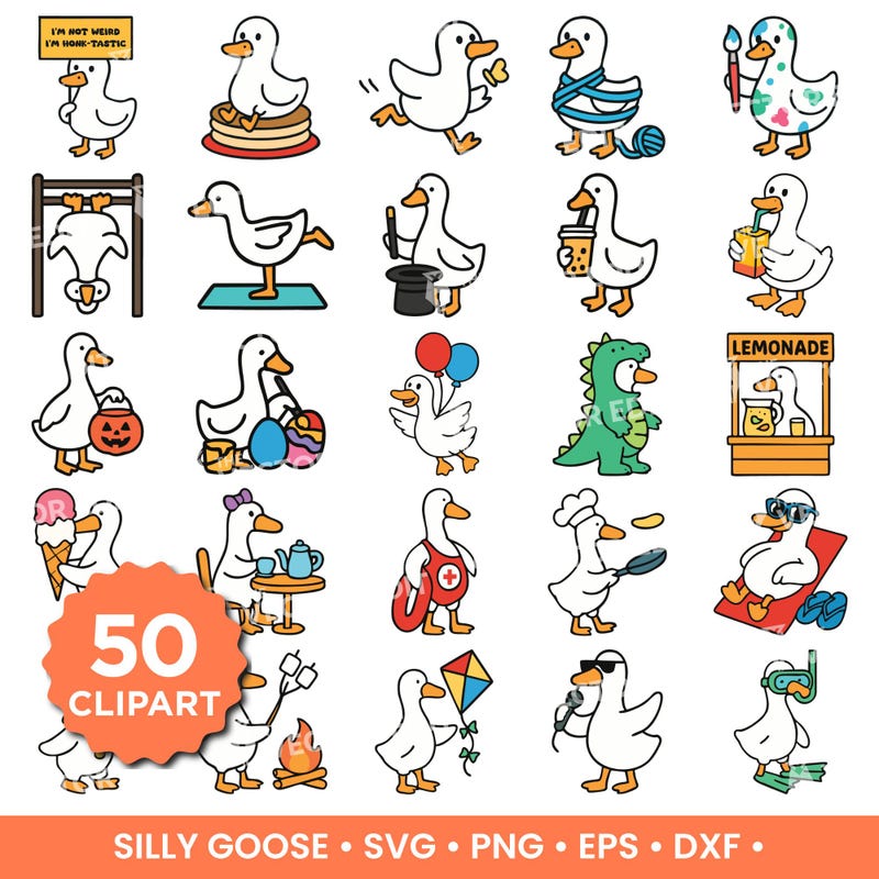 Silly Goose Layered Svg - Etsy UK