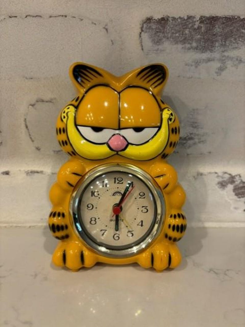 Vintage Garfield Clock - Etsy