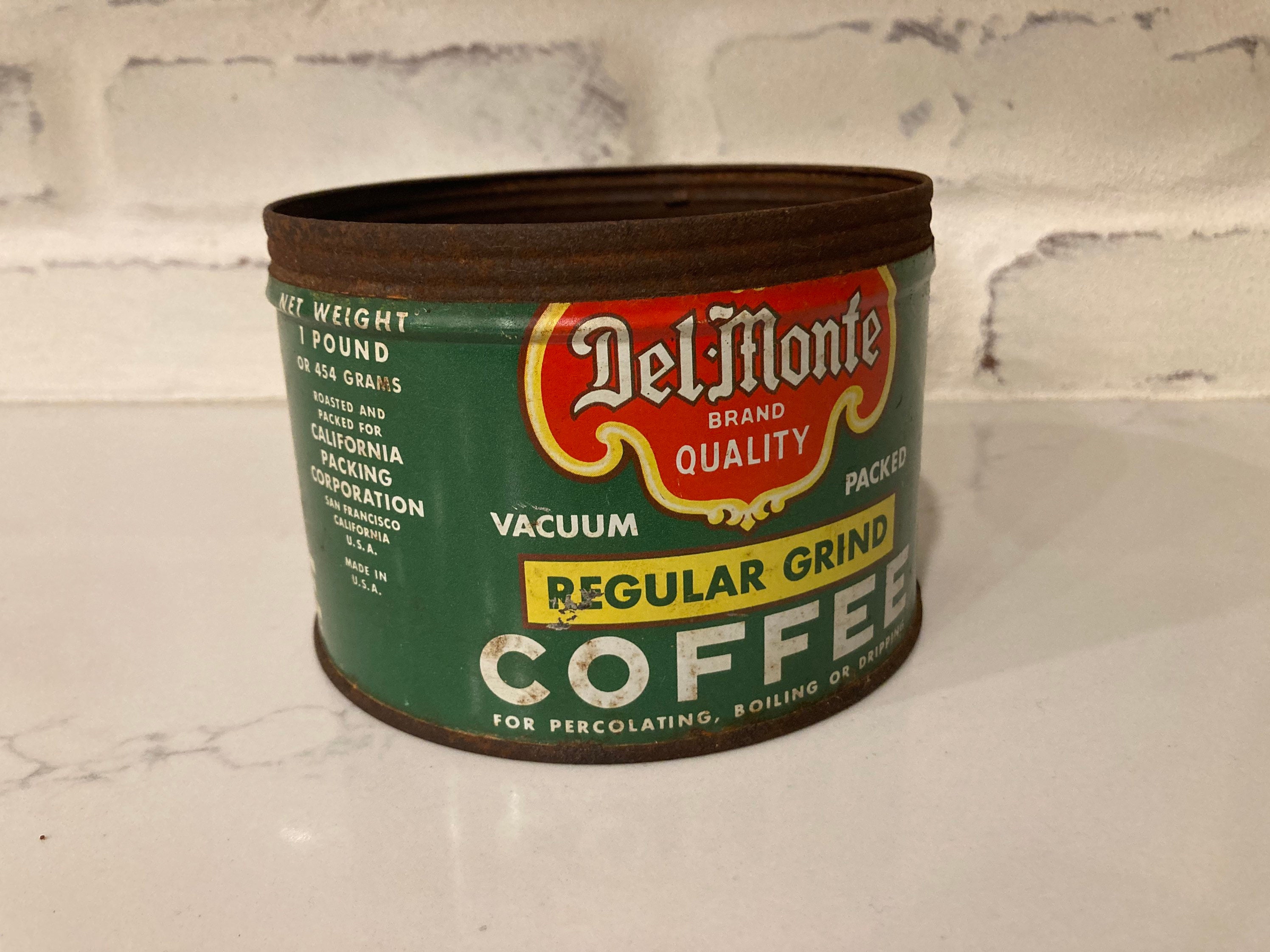 Vintage Del Monte Coffee Tin Can - Etsy