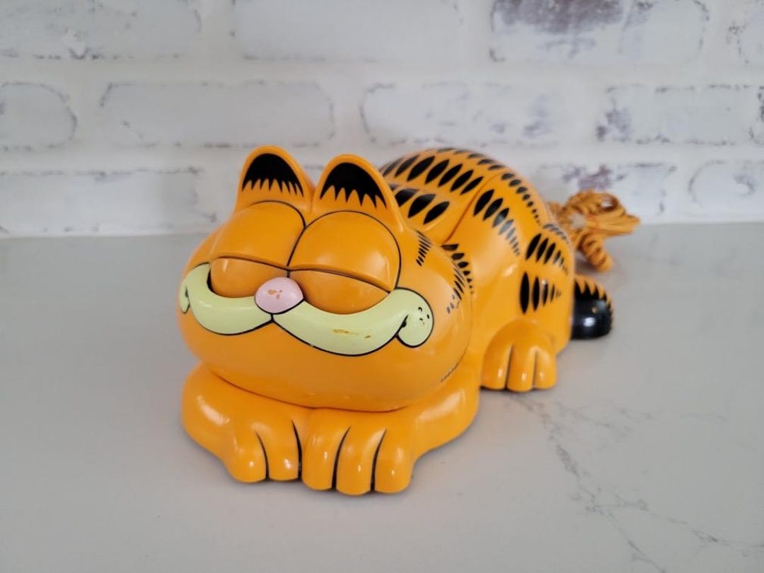 Vintage 1981 Tyco Garfield Phone - Etsy