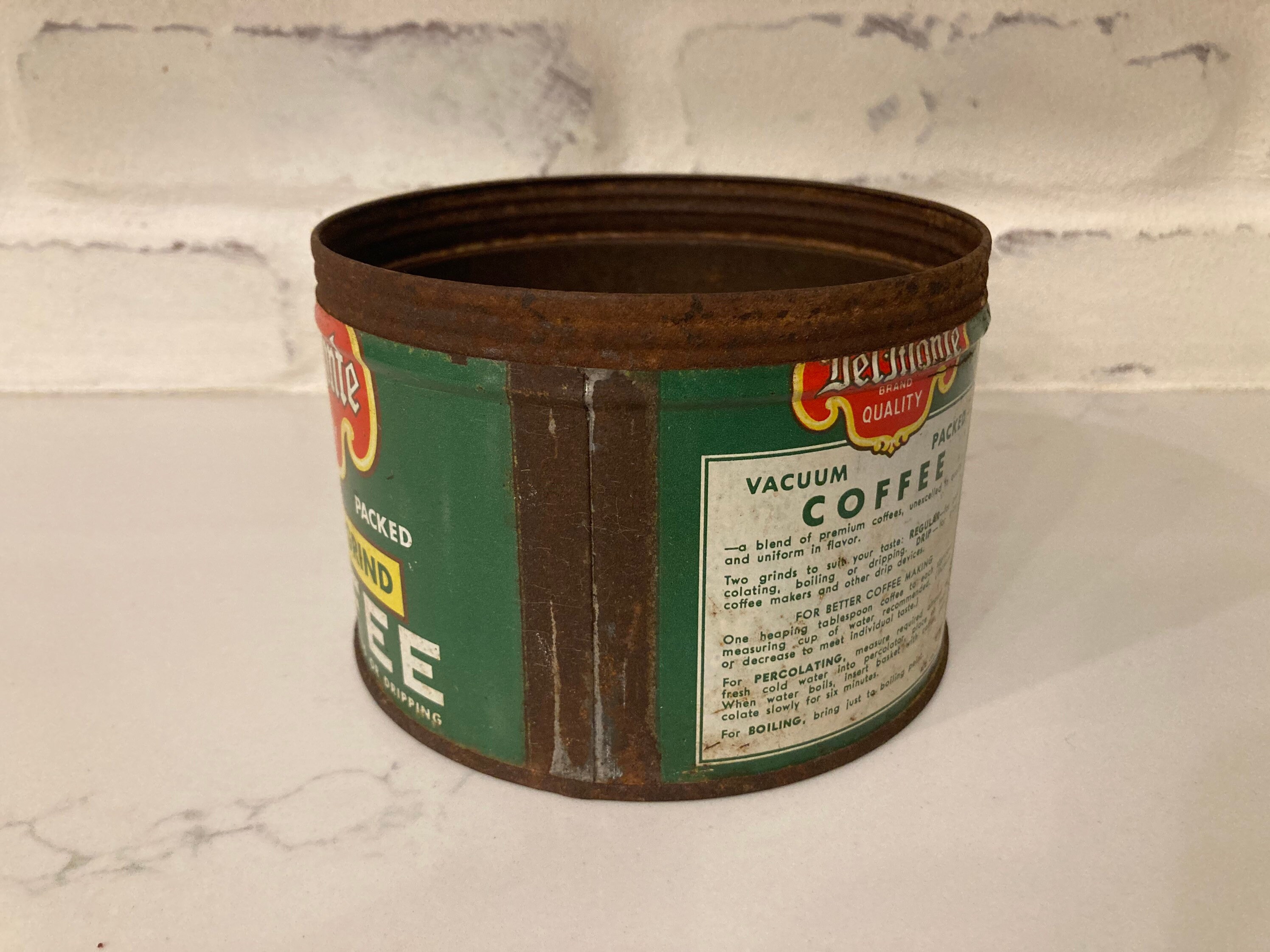 Vintage Del Monte Coffee Tin Can - Etsy