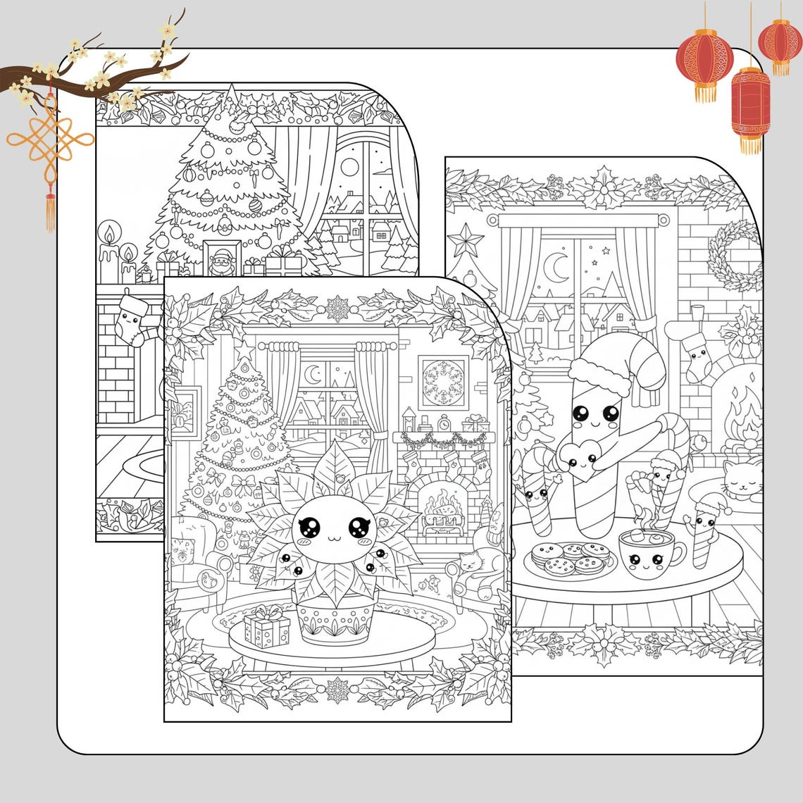 Christmas Coloring Pages for Kids – 30 Fun Holiday Coloring Sheets - Etsy