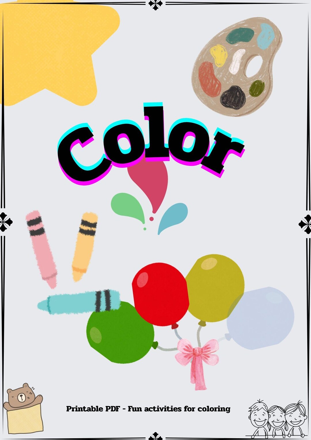 Printable Colors Worksheets – Chinese and English Bilingual Activity ...